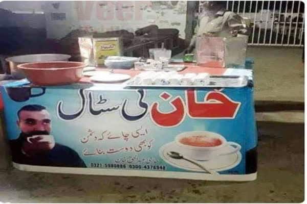 This Pak tea seller uses Abhinandan's Photo To Sell 'Tea'