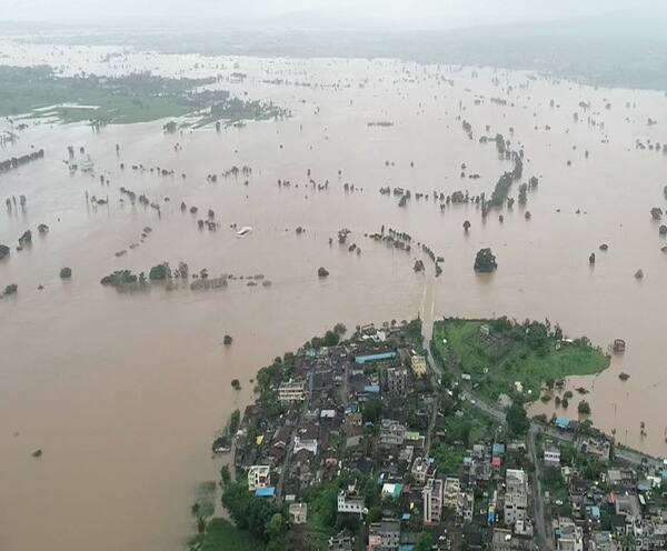 Kolhapur | Flood Situation By Drone | Drone View | महापुरामुळे संपूर्ण ...
